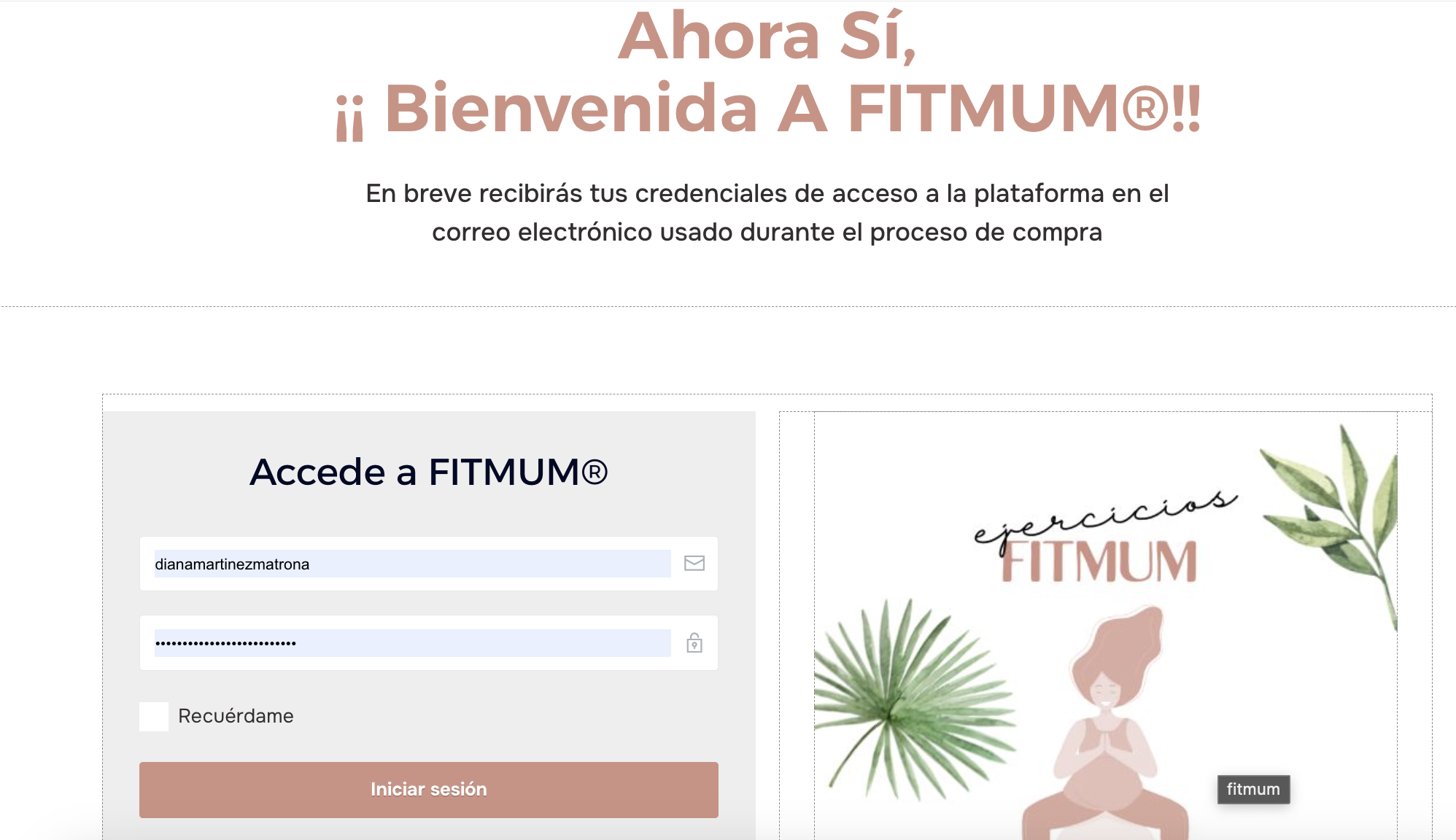 Resumen de pedido FITMUM®️